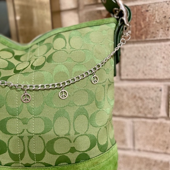 Hand Crafted | Bags | Peace Sign Bag Charm Chain Hand Crafted | Poshmark